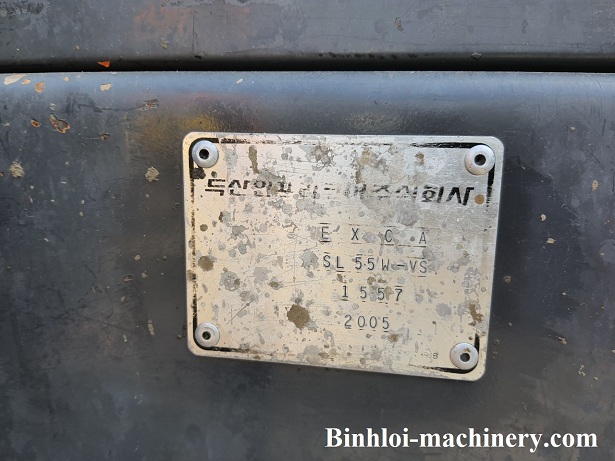 Máy đào bánh lốp Doosan SL55-WV đời 2005 máy nhập khẩu | Chuyên cung ...