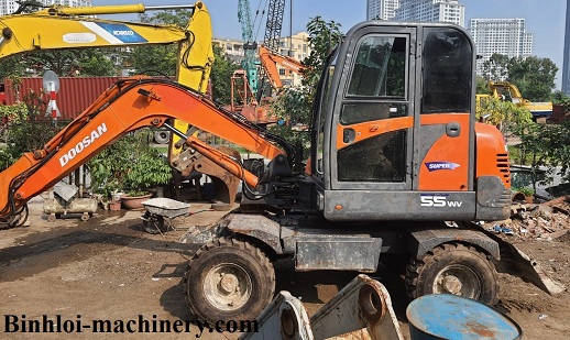 Máy đào bánh lốp Doosan SL55-WV đời 2005 máy nhập khẩu | Chuyên cung ...